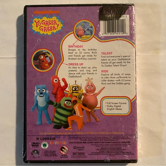 Nickelodeon | Media | Yo Gabba Gabba Birthday Boogie Dvd | Poshmark